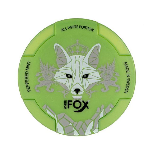 White Fox Peppered Mint 12mg Nicotine Pouches - Indie Smokes - Indie ...
