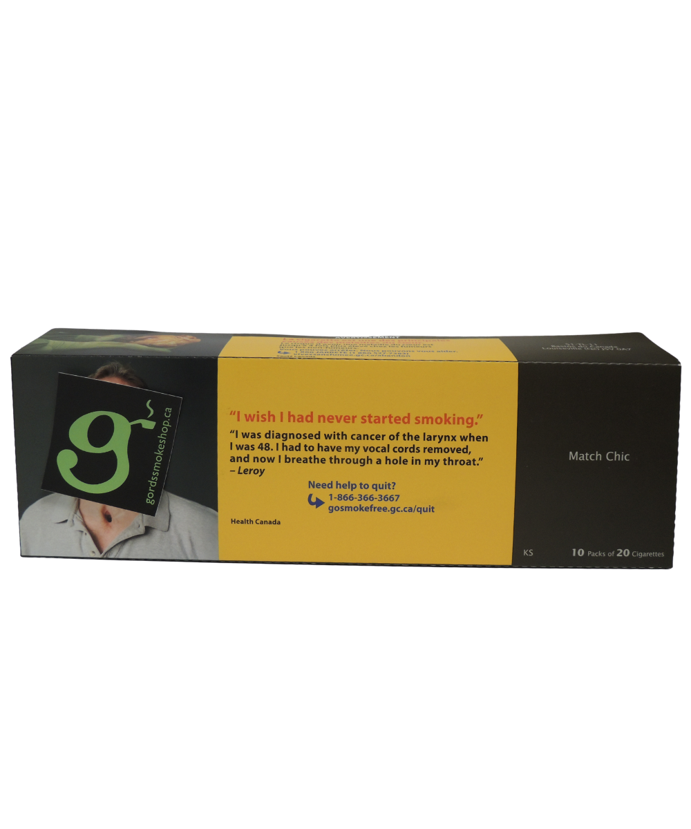 Match Chic King Size Cigarettes Carton 20pk - Indie Smokes - Indie ...